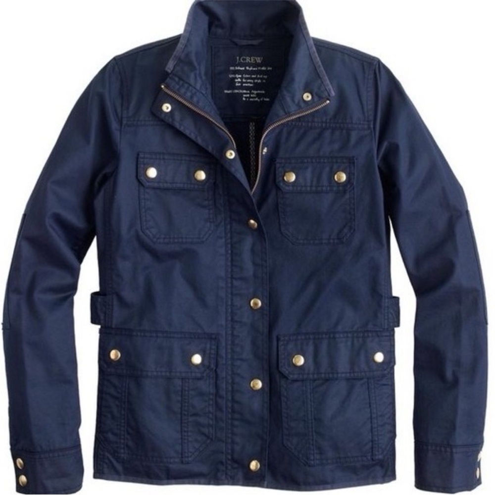 J Crew Downtown Field Jacket Navy - Gem